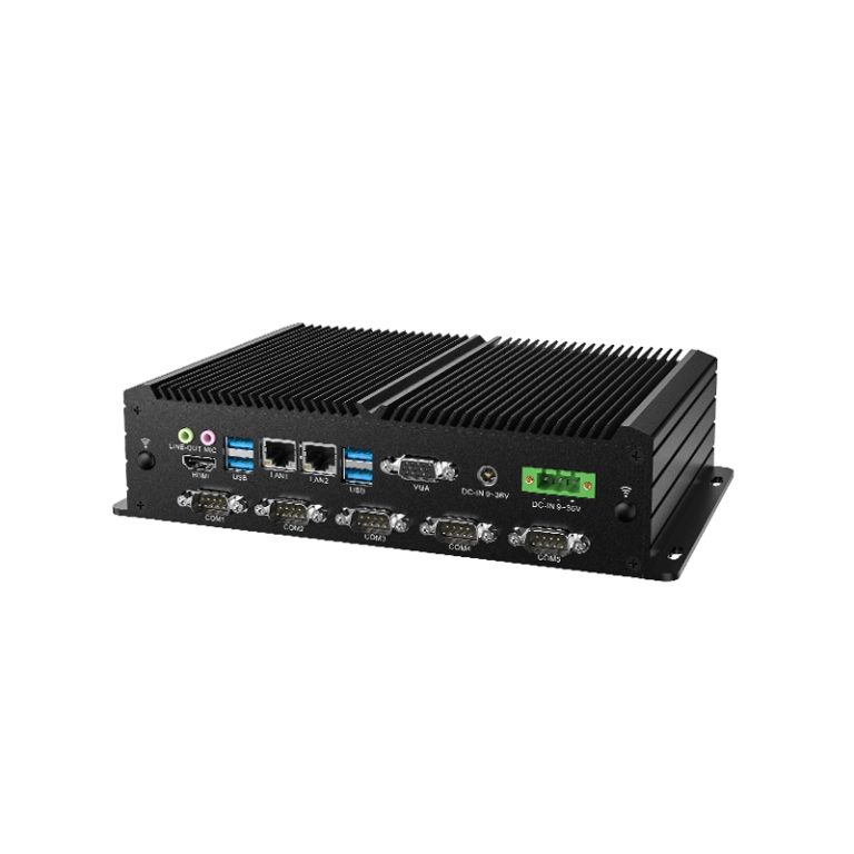 MBC-2500 Intel® Celeron® /Core™ i Fanless Box Computer with 6x COM (2x RS-232/485), 7x USB, 2x LAN