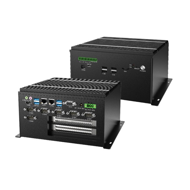 MBC-7120 Intel® Core™ i Fanless Box Computer with 6x COM (4x RS-232/485) with Isolation, 2x PCI