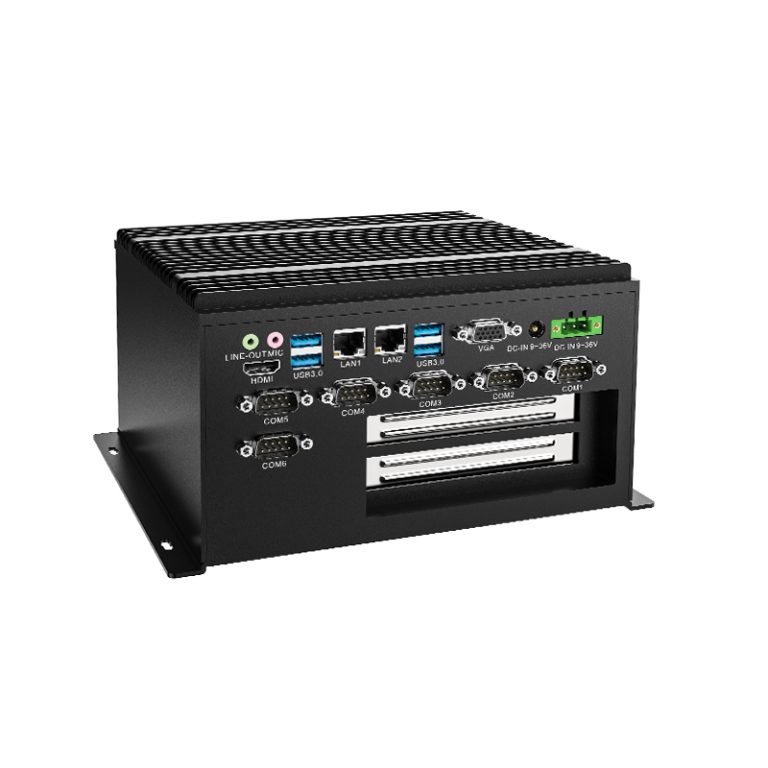 MBC-7120 Intel® Core™ i Fanless Box Computer with 6x COM (4x RS-232/485) with Isolation, 2x PCI